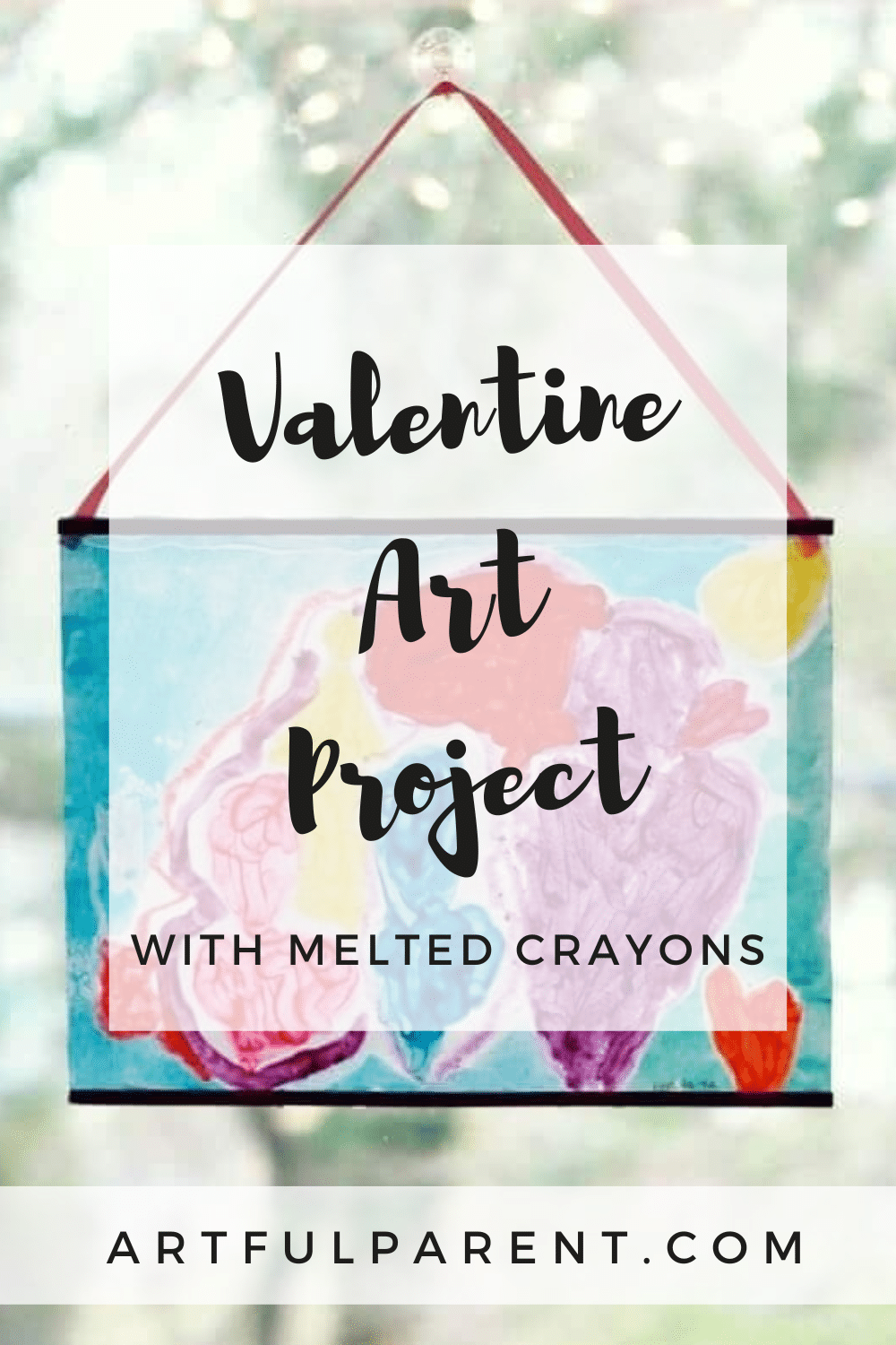 A Valentine Art Project with Melted Crayons