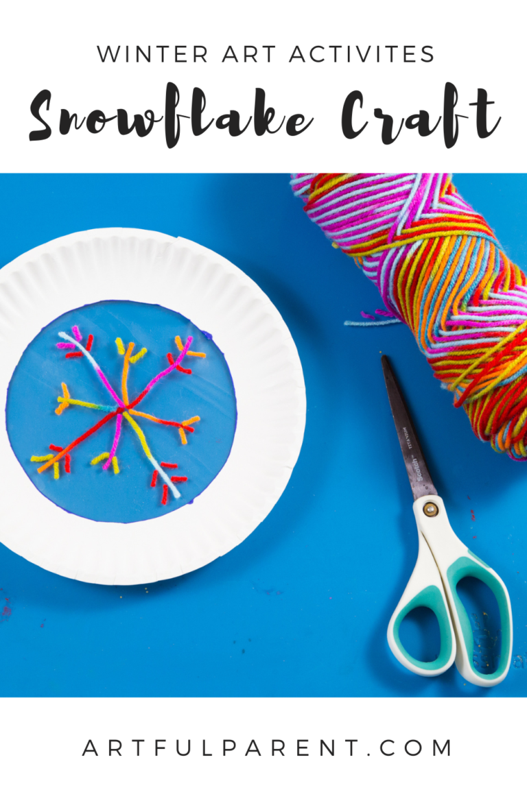 How to Make Sticky Snowflake Craft