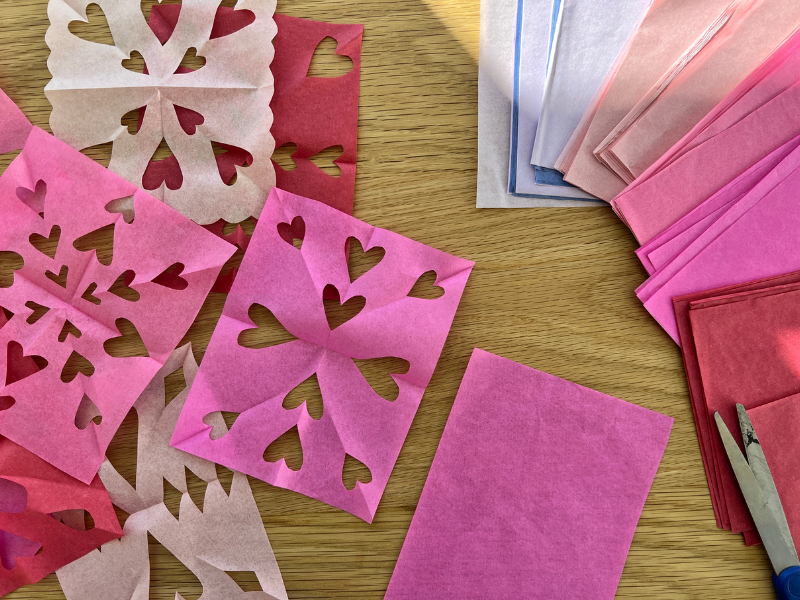 How to Make Papel Picado for Valentine's Day