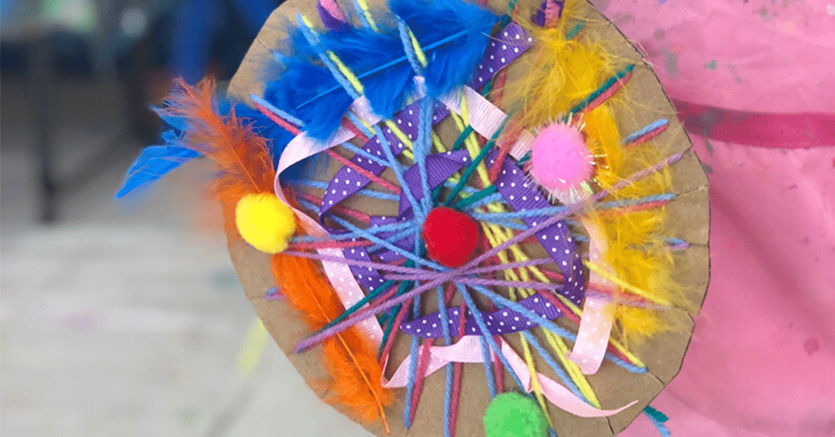 How to Make a Circular Weaving for Kids