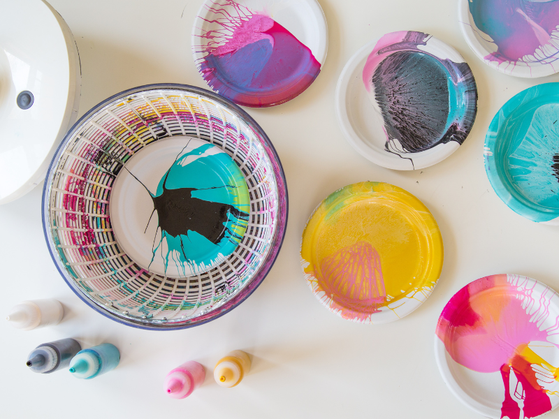 How to Do Spin Art with a Salad Spinner