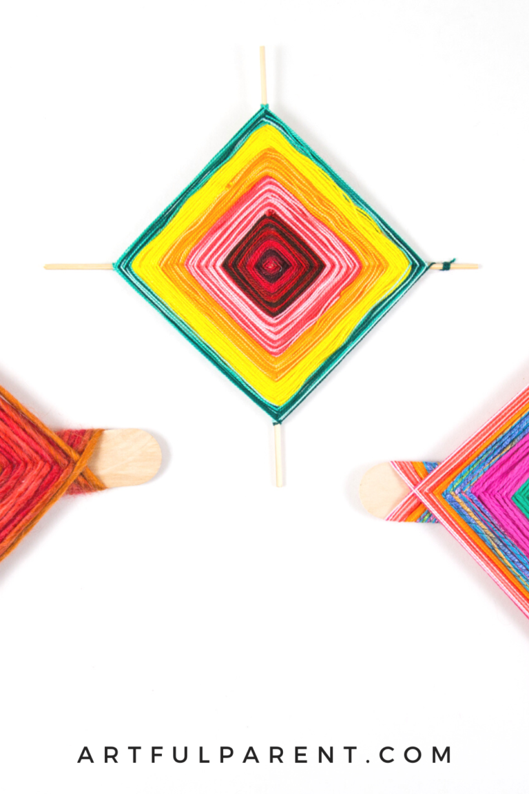 How to Make a God's Eye Craft - The Artful Parent