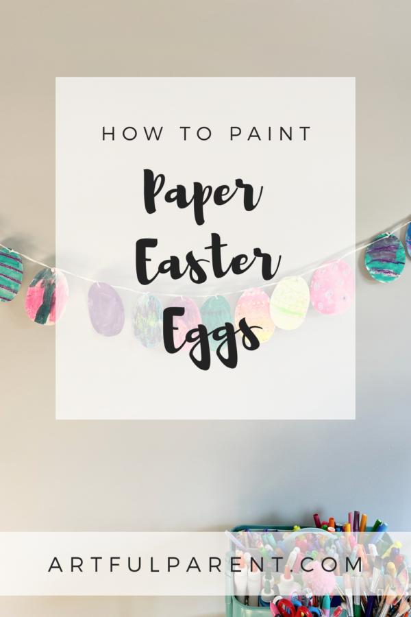 How to Paint Paper Easter Eggs