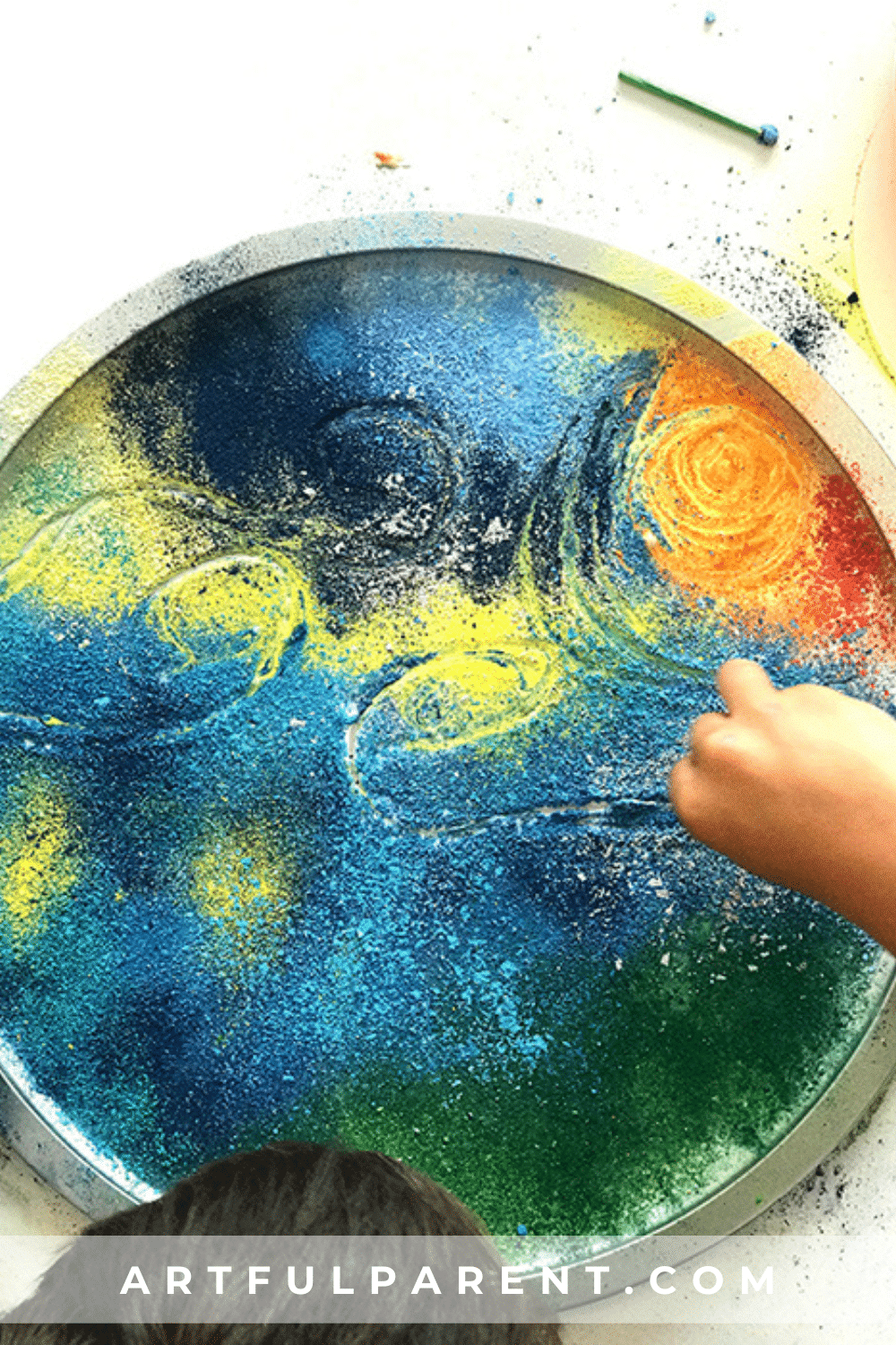 How to Make Chalk Art Inspired by "The Starry Night"
