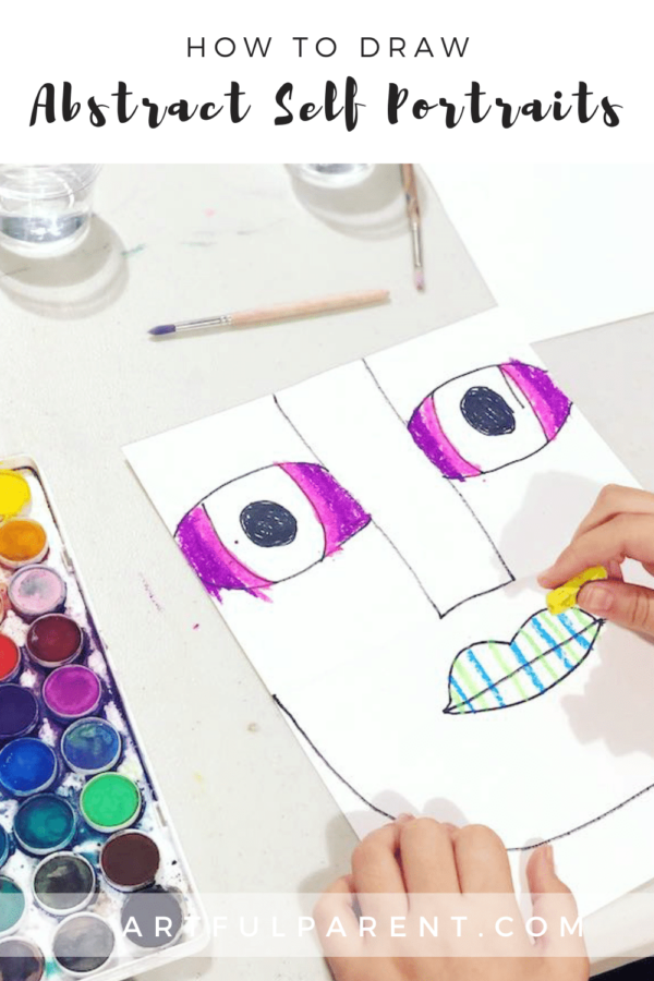 How to Draw Abstract Self Portraits for Kids