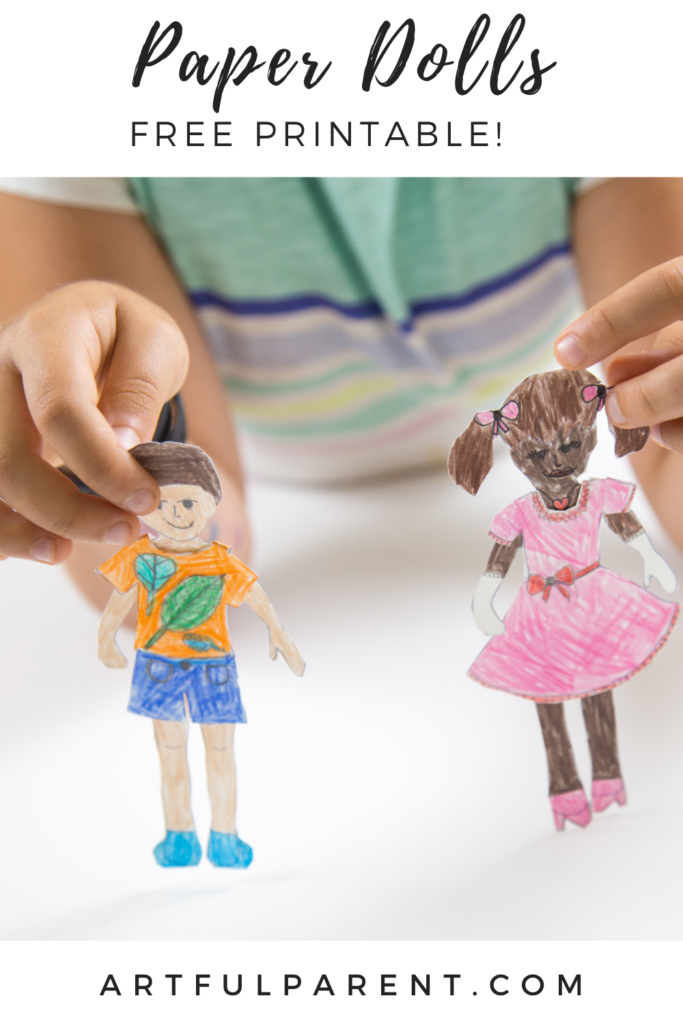 2 FREE Paper Dolls Printable for Kids