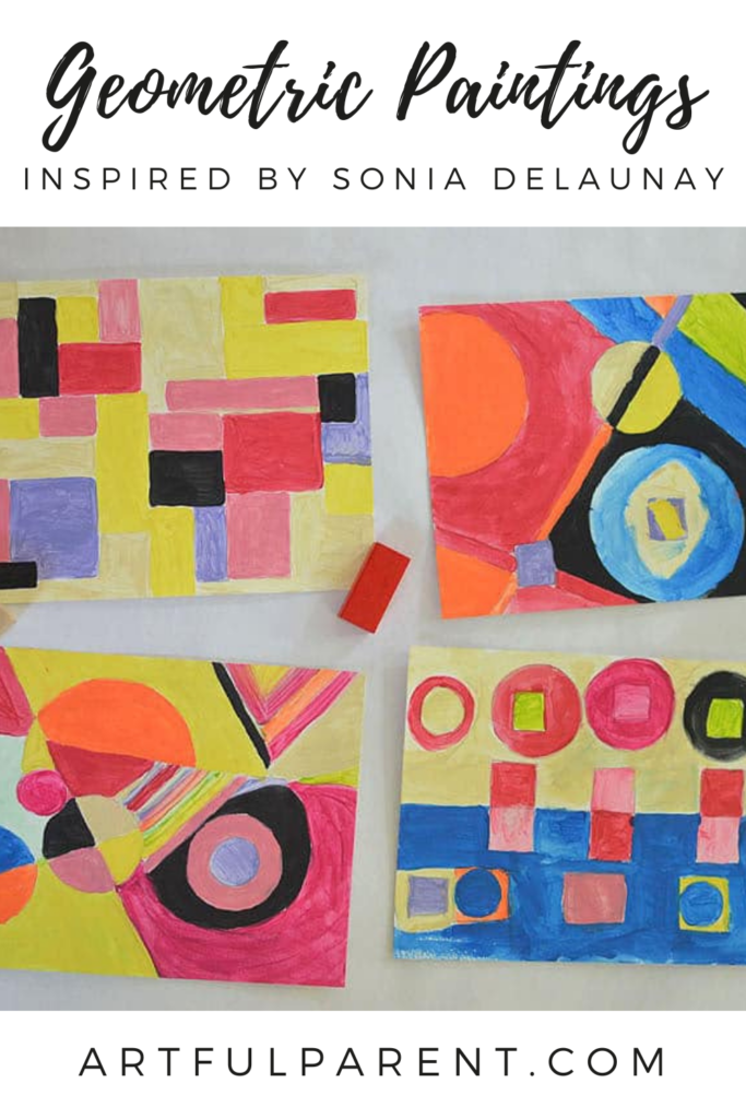 How to Make Geometric Paintings inspired by Sonia Delaunay