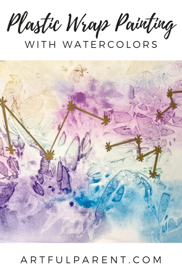 How to Do Plastic Wrap Painting with Watercolors
