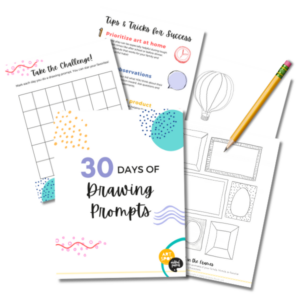 Frame Art Drawing Prompts for Kids