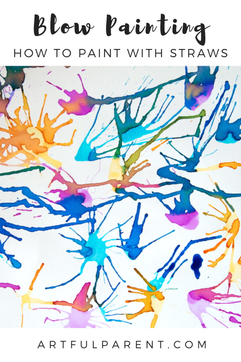 How to Do Blow Painting with Straws