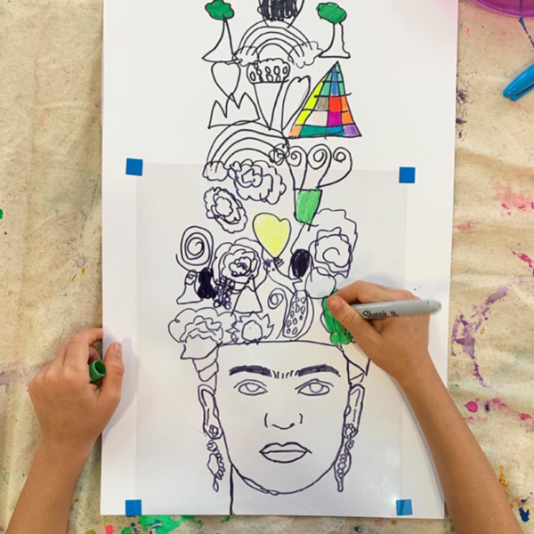 How to Make Frida Kahlo Portraits for Kids