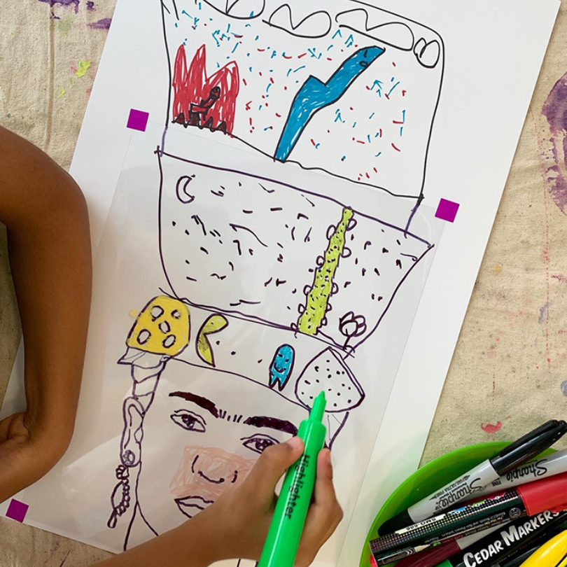 How to Make Frida Kahlo Portraits for Kids