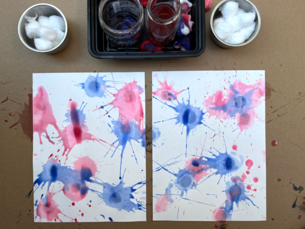 How to do Splat Painting for Kids