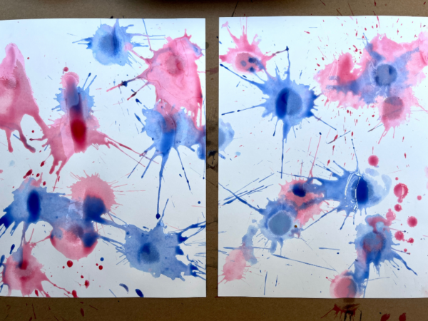 How to do Splat Painting for Kids