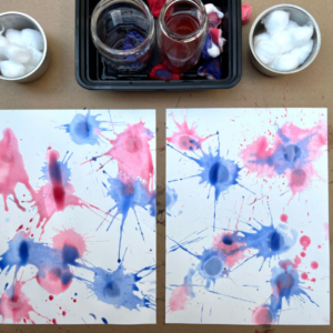 How to do Splatter Painting with Kids