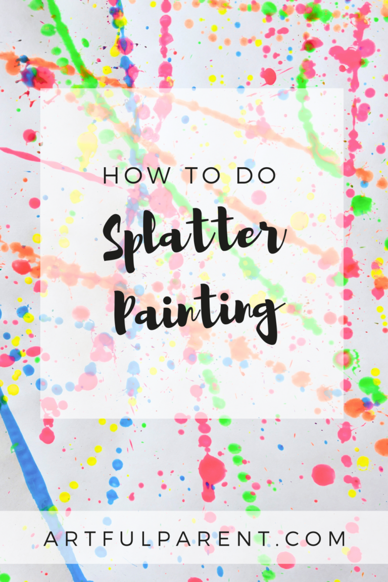 How to do Splatter Painting with Kids