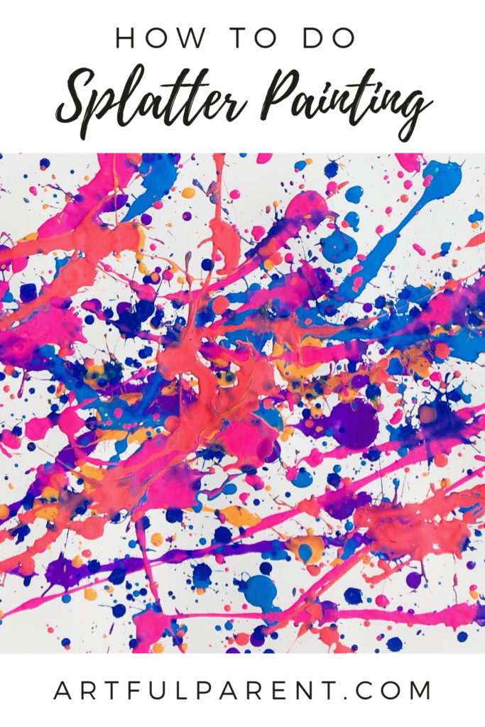 How to do Splatter Painting with Kids