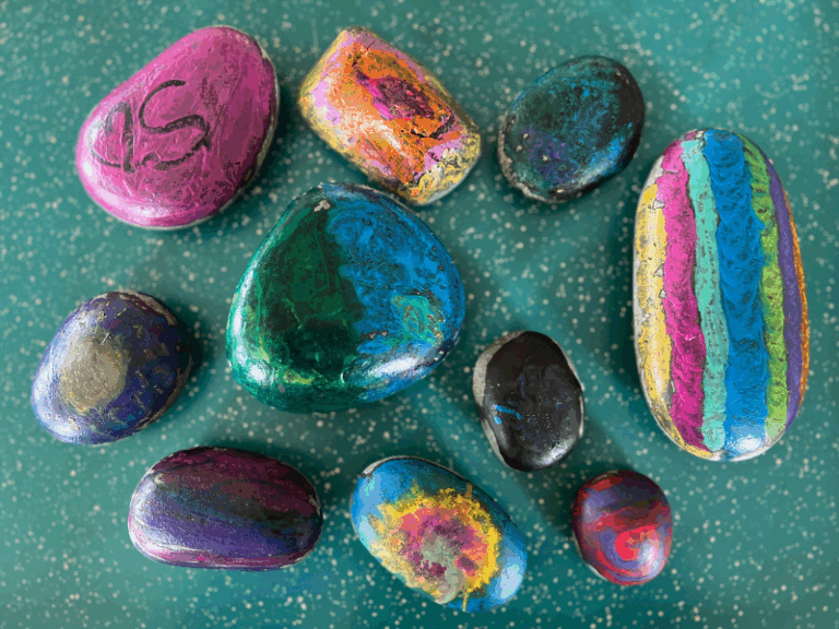 How to Make Melted Crayon Rocks