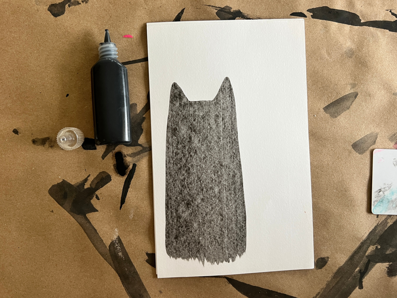 Halloween Scraper Painting for Kids