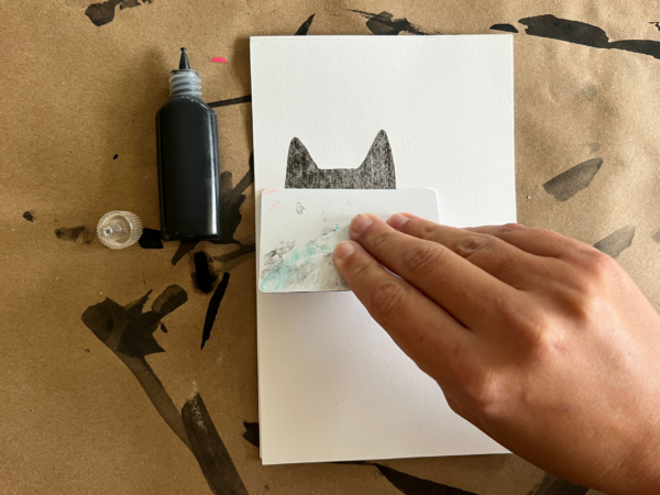 Halloween Scraper Painting for Kids