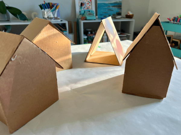 How to Make a Cardboard Gingerbread House for Kids