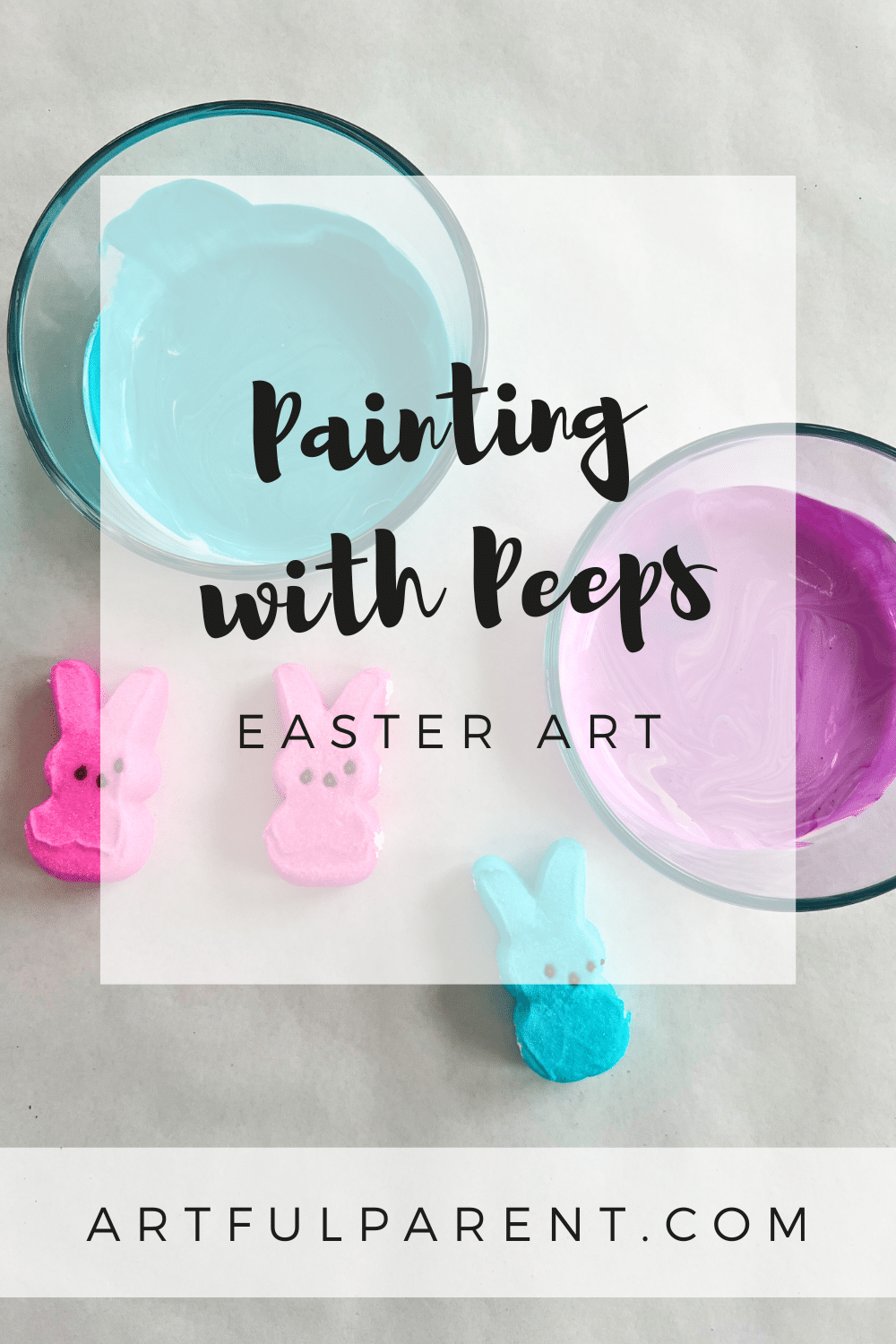 Painting with Peeps Easter Art - The Artful Parent