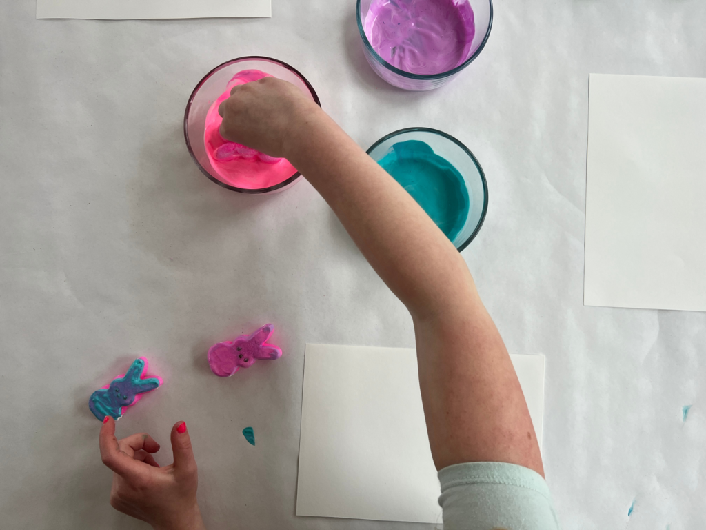 Painting with Peeps Easter Art - The Artful Parent