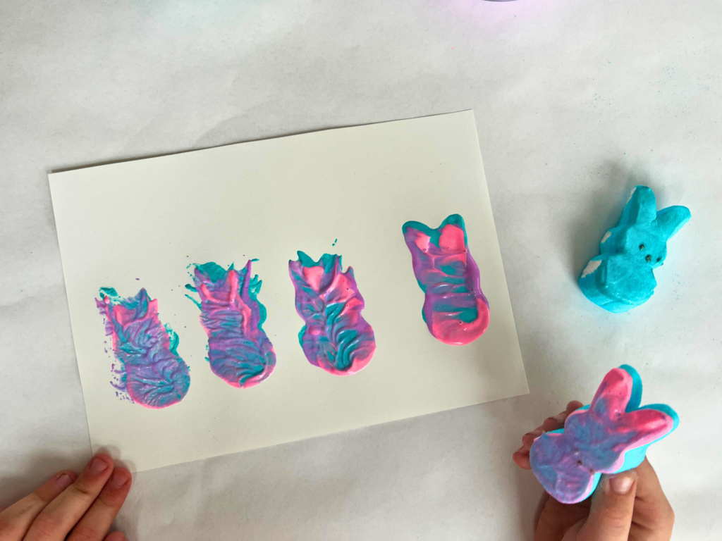 Painting with Peeps Easter Art - The Artful Parent