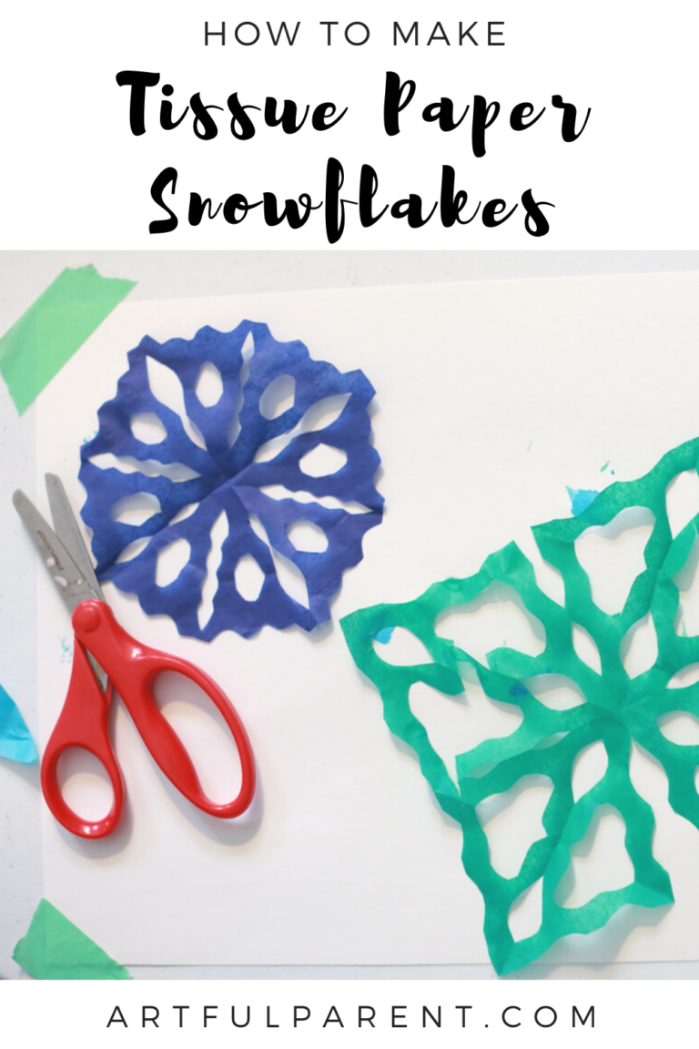 How to Make Tissue Paper Snowflakes
