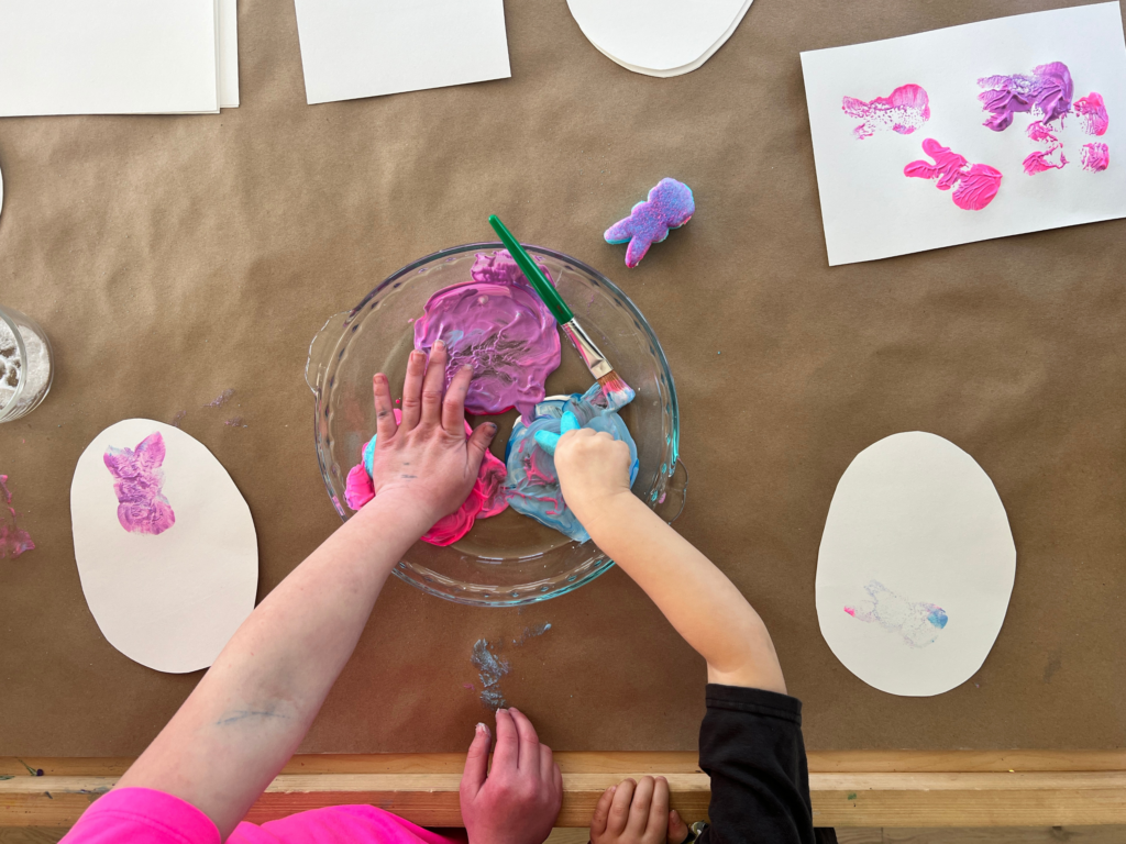 Painting with Peeps Easter Art - The Artful Parent