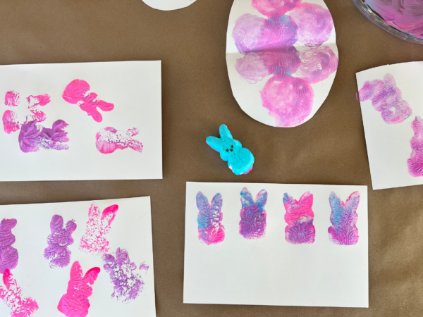 Painting with Peeps Easter Art - The Artful Parent