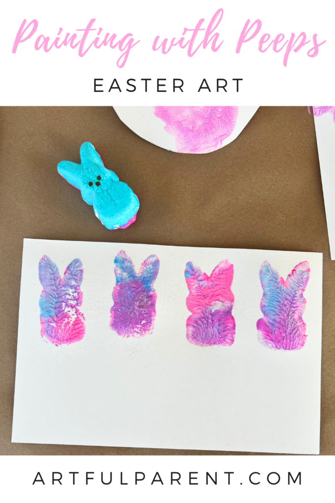 Painting with Peeps Easter Art - The Artful Parent