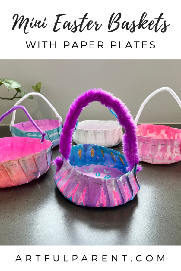 How to Make Mini Easter Baskets with Paper Plates