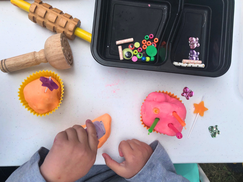How to Set Up a Dramatic Play Bakery with Playdough