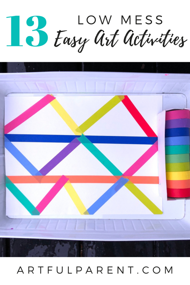 13 Low Mess and Easy Art Activities for Kids