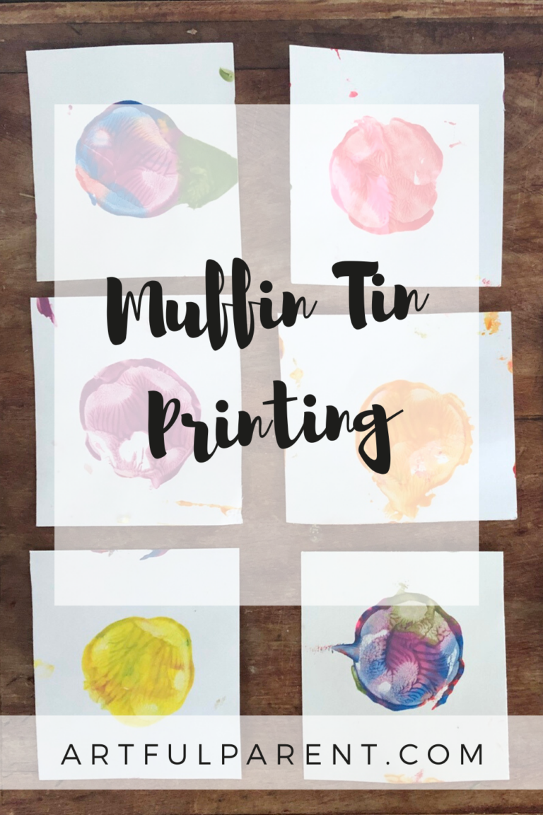 Muffin Tin Printing with Kids