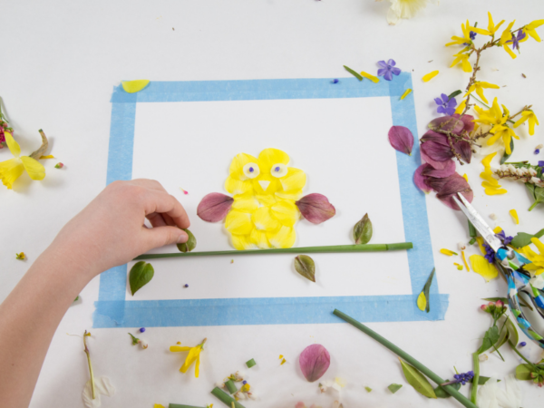 How to Make Pictures with Flowers - The Artful Parent