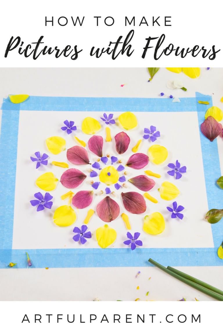 How to Make Pictures with Flowers - The Artful Parent