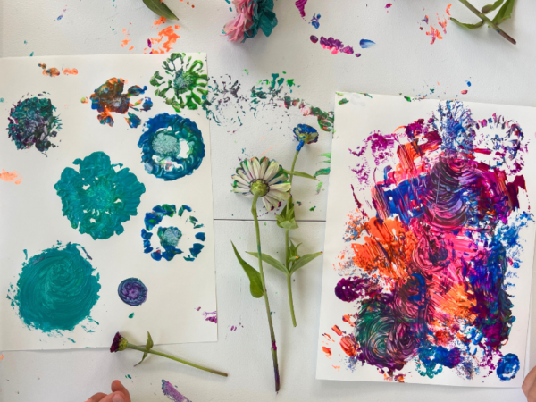 How to do Flower Printing with Kids