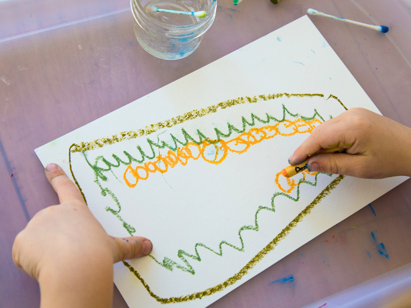 How to Do Oil Pastel Painting with Kids