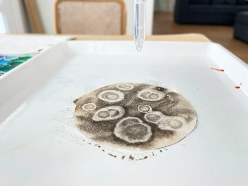 How to Paint Watercolor Planets with Rubbing Alcohol - The Artful Parent