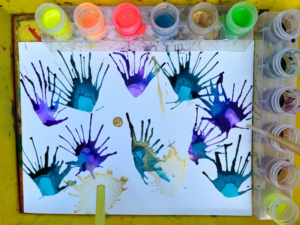 How to Do Blow Painting with Straws