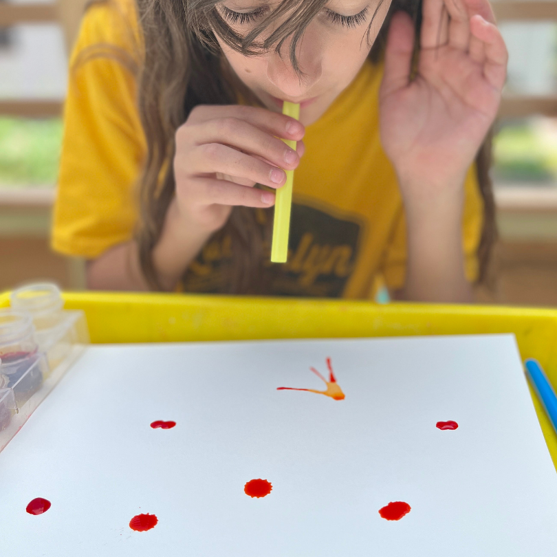 How to Do Blow Painting with Straws