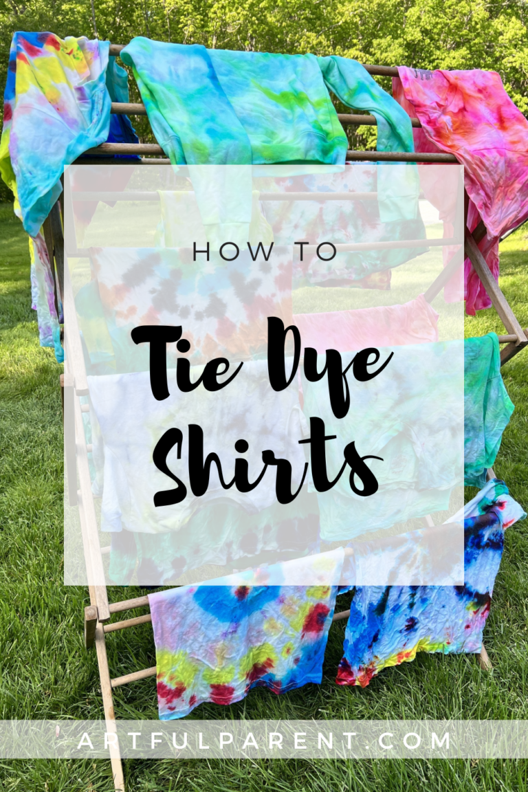 How to Tie Dye Shirts with Kids