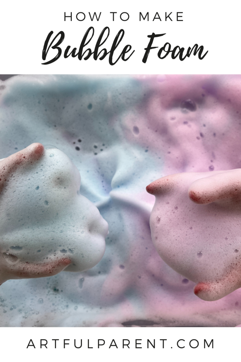 How to Make Bubble Foam - The Artful Parent