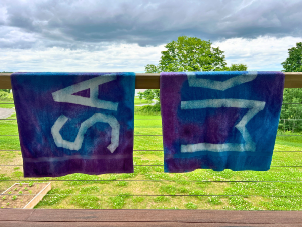 How to Spray Dye Towels for Summer - The Artful Parent