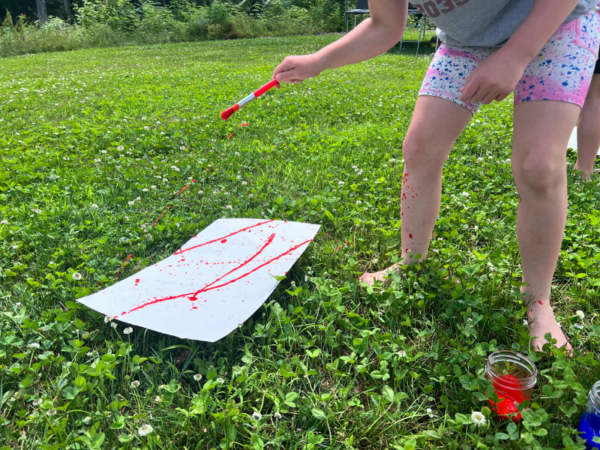 How to do Splatter Painting with Kids