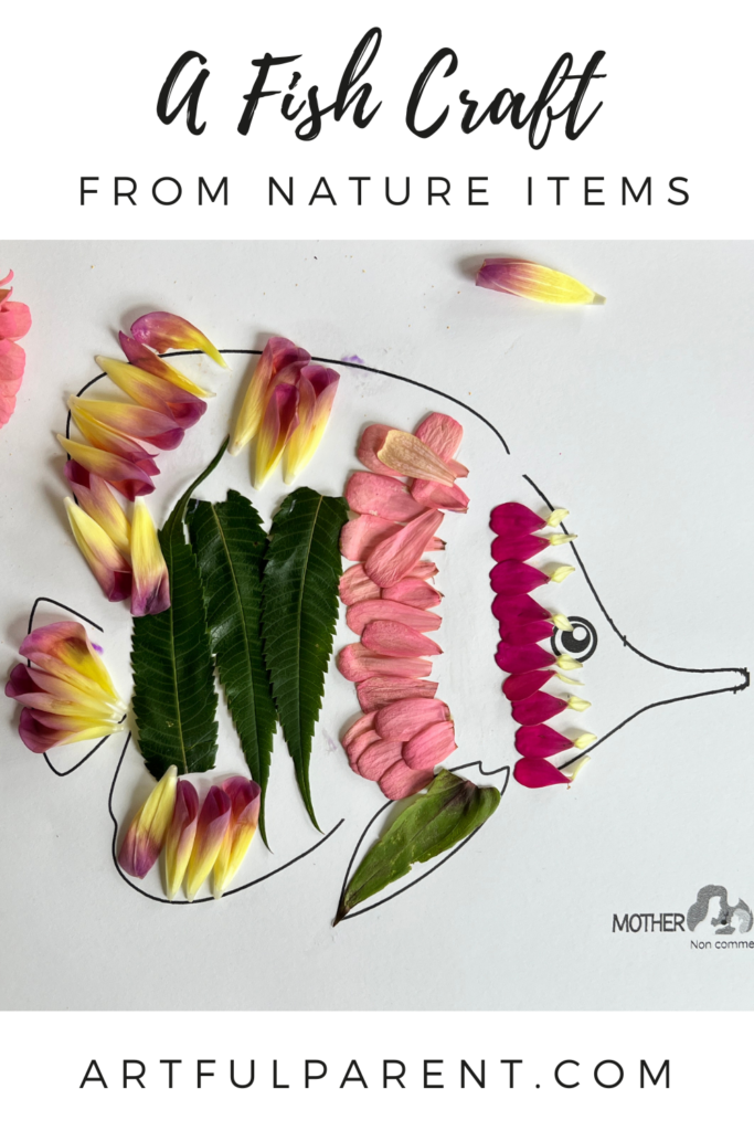 How to Make a Fish Craft from Nature Items (+ FREE Printable!)