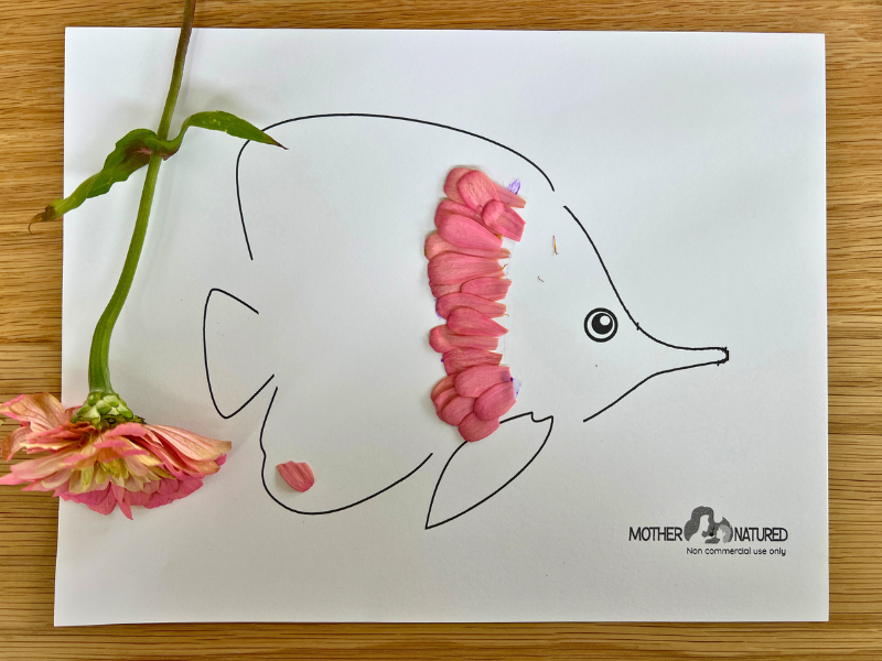 How to Make a Fish Craft from Nature Items (+ FREE Printable!)