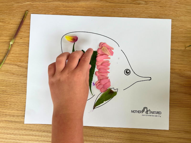 How to Make a Fish Craft from Nature Items (+ FREE Printable!)